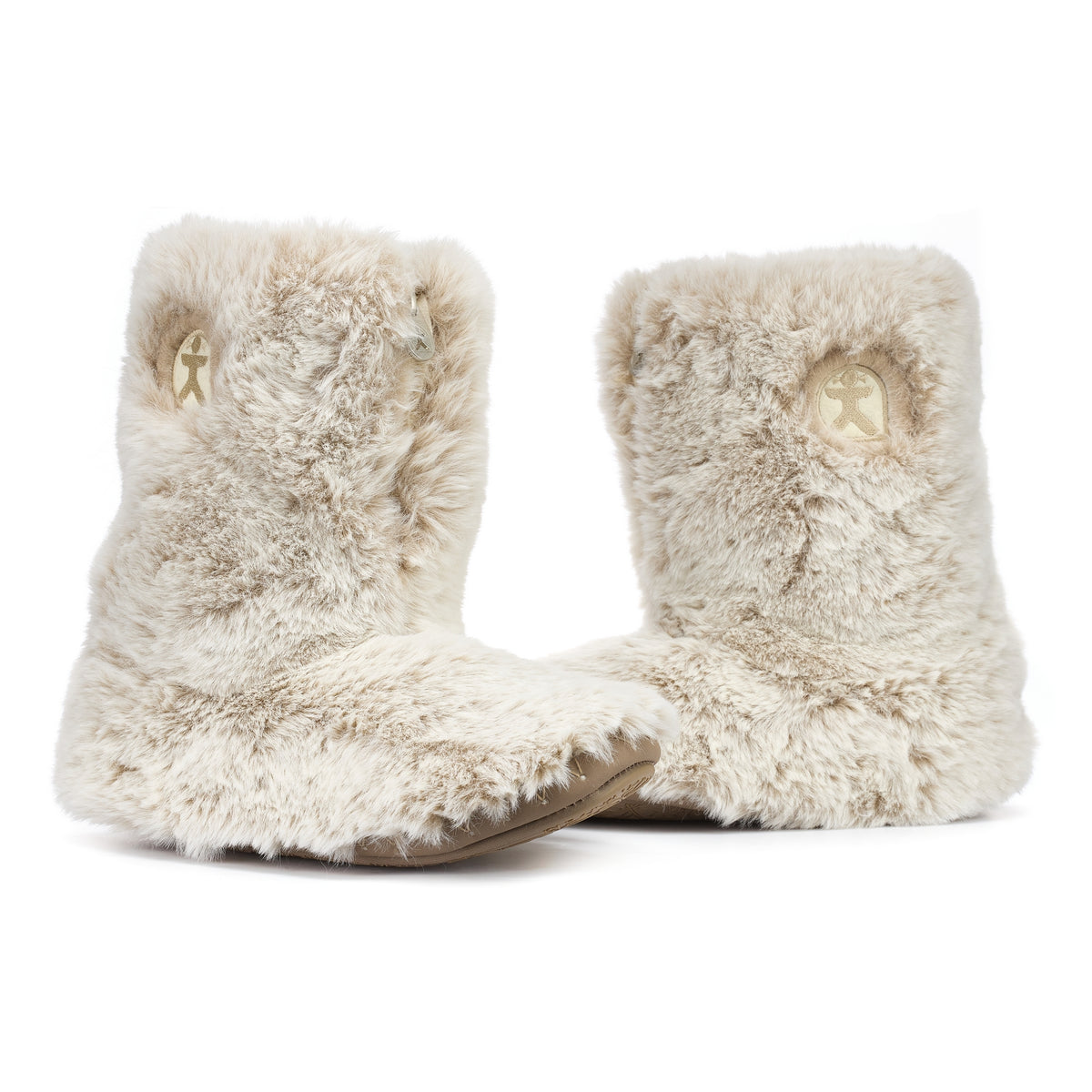Cole - Short Luxury Faux Fur Boot - Ferret – Bedroom Athletics