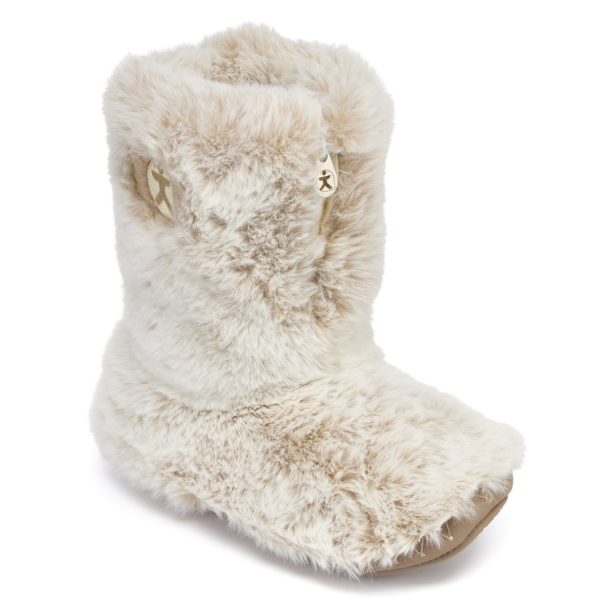 Cole - Short Luxury Faux Fur Boot - Ferret – Bedroom Athletics