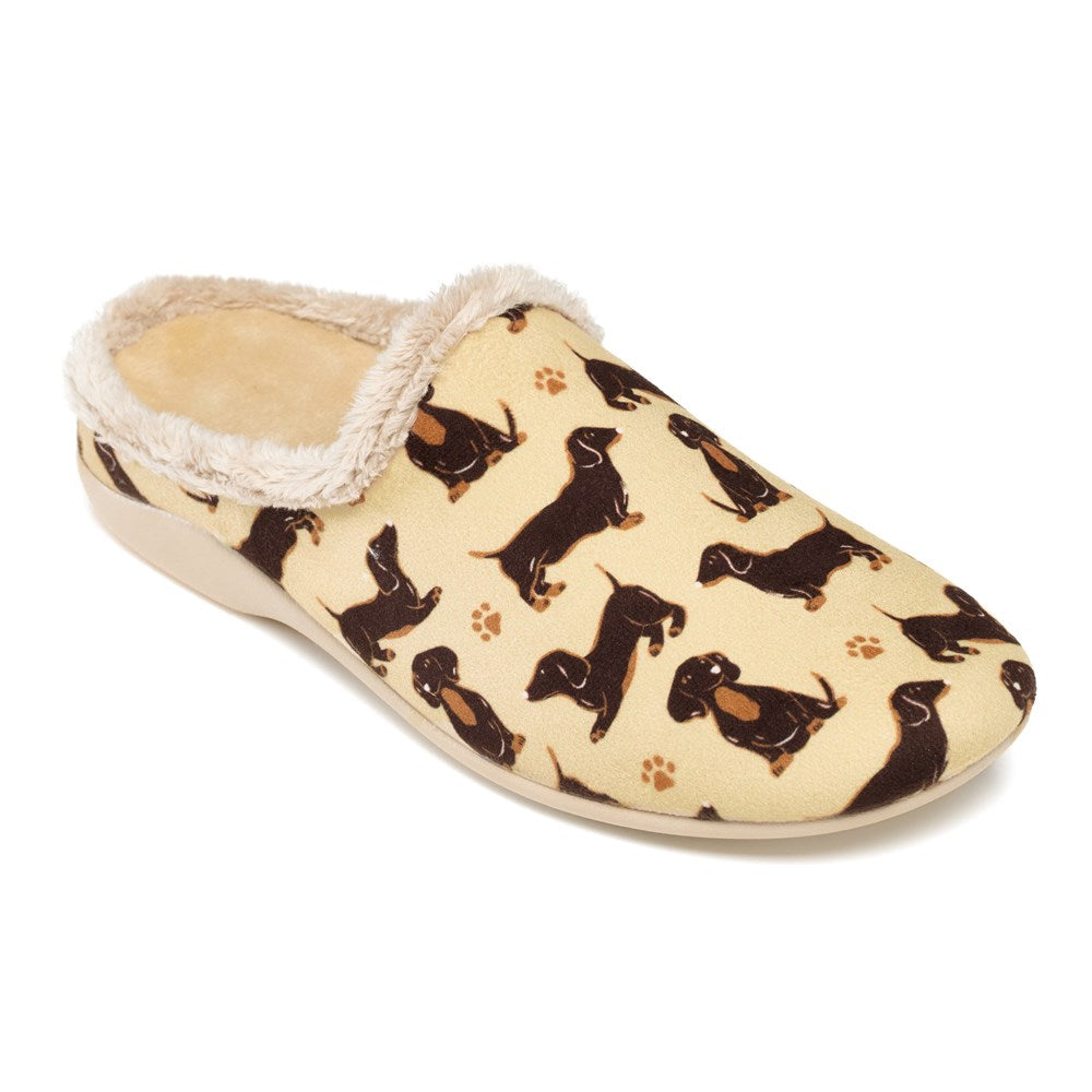 Coco - All Over Dog Print Mule Slippers – Bedroom Athletics