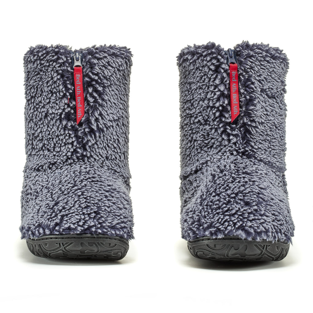 Gosling - 100% Recycled Sherpa Men's Slipper Boot - Snow Tipped Navy ...