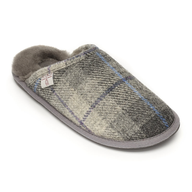 Men's Harris Tweed Sheepskin Mule Slippers – Bedroom Athletics