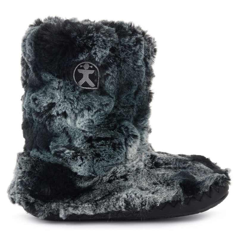 Cole Black Wolf - Short Luxury Faux Fur Boot – Bedroom Athletics